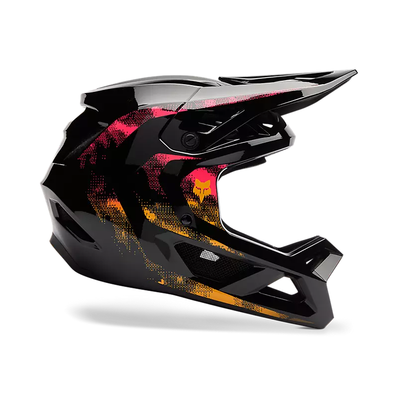 SALE - Fox Youth Rampage Kairos Full Face Helmet - Tangerine – Biketreks